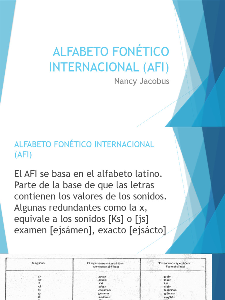 Presentación Afi | PDF | Fonología | Fonética