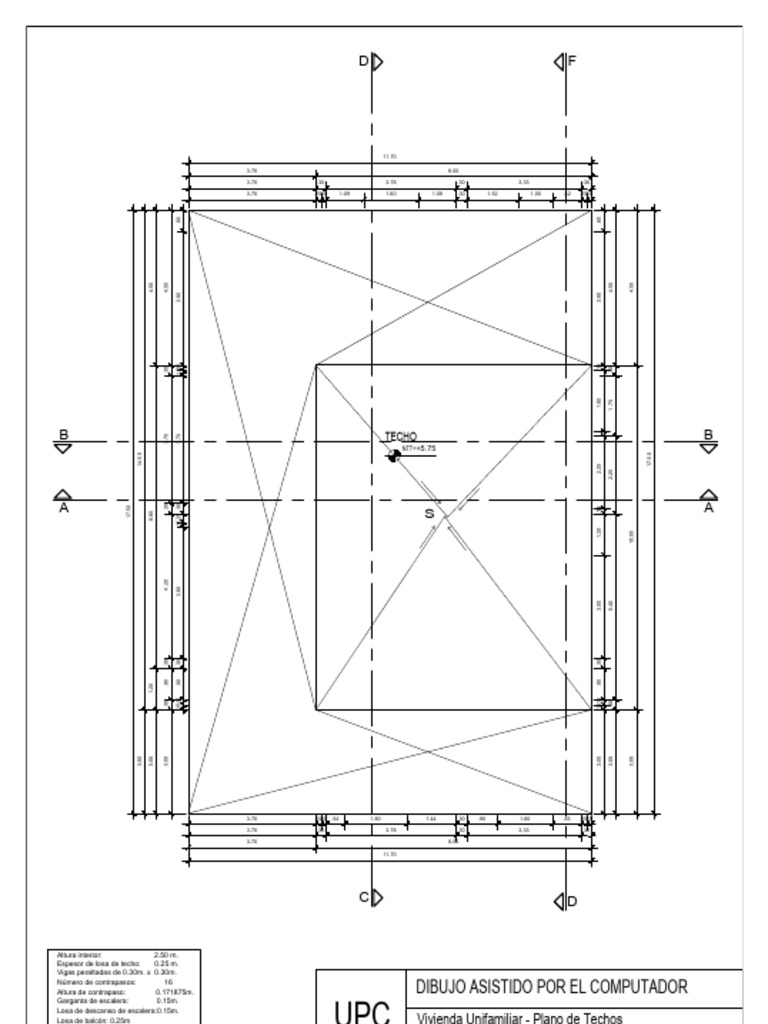Trabajo Final - Grupo 1 Plano de Techo | PDF