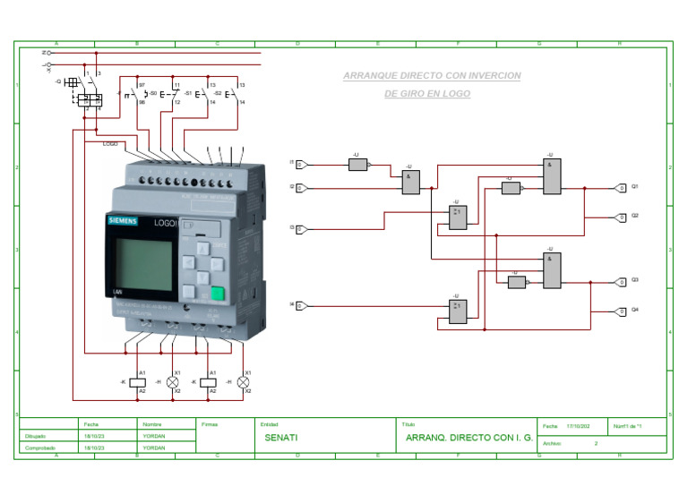 LOGO ARRANQUE DIRECTO CON INVERCION DE GIRO | PDF
