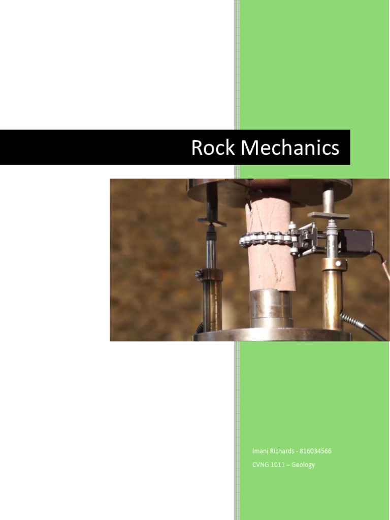 Rock Mechanics Lab | Download Free PDF | Fracture | Strength Of Materials