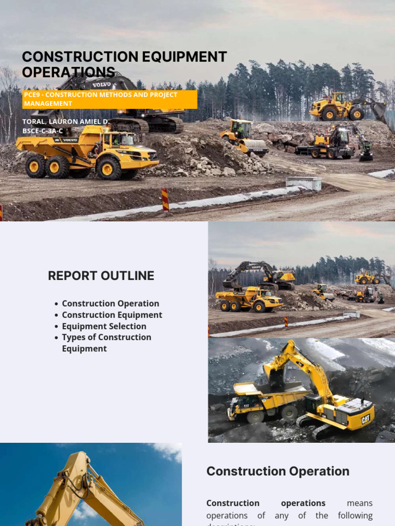 Pce9 - Construction Equipment Operations | PDF | Heavy Equipment ...