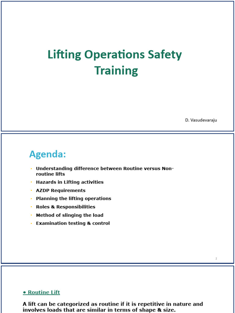 Lifting Operations Safety Guidelines | PDF | Crane (Machine)
