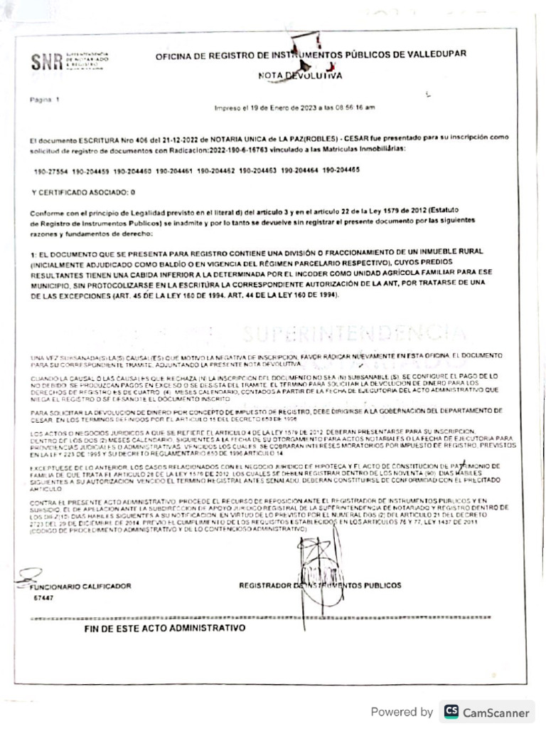 Nota Devolutiva | PDF