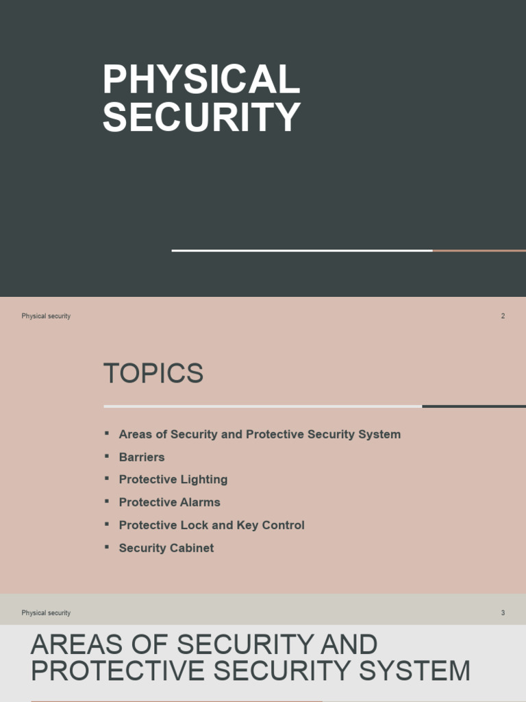 Physical Security Systems Guide | PDF | Physical Security | Securities