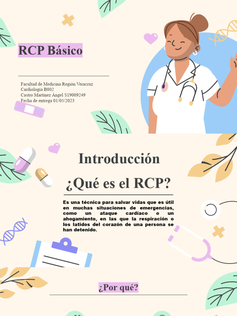 RCP Básico | PDF | Reanimación cardiopulmonar | Corazón