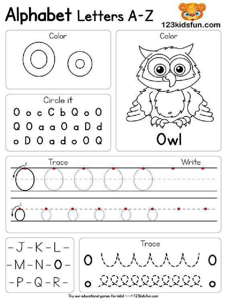 Free Alphabet Practice A-Z Letter Worksheets - 123 Kids Fun Apps | PDF