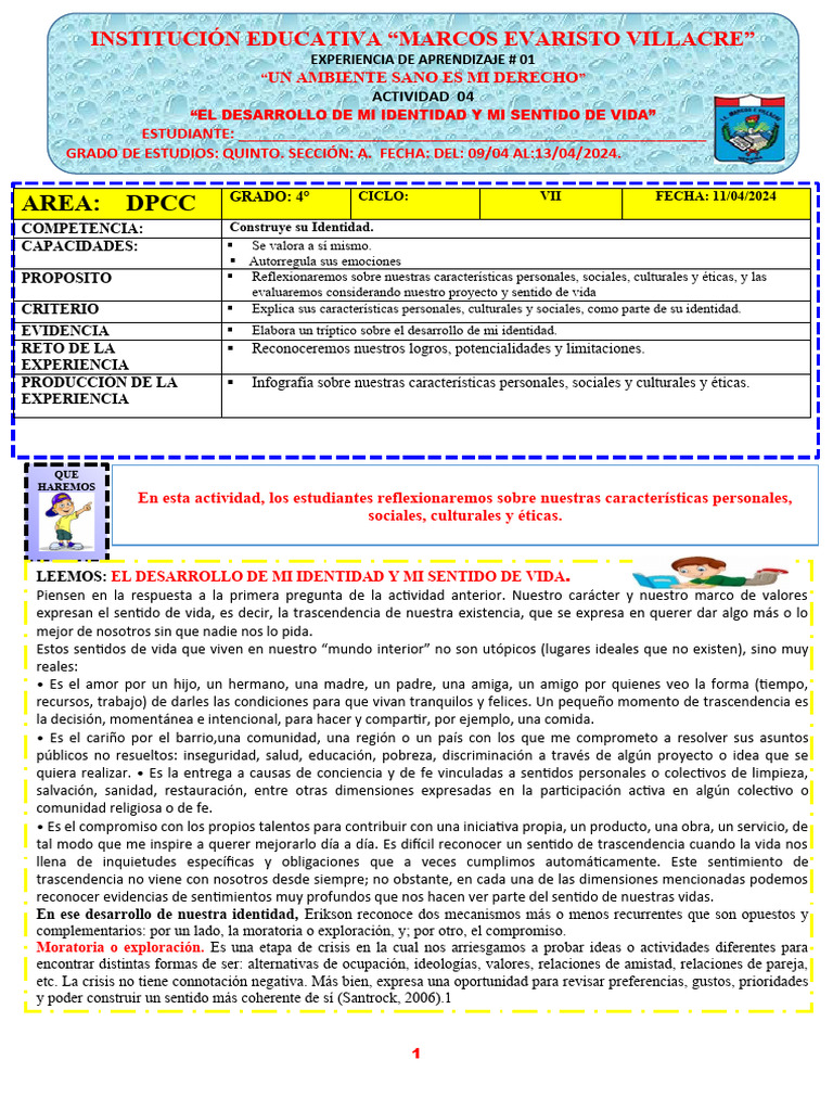Eda 1 Actividad 4 DPCC 2024. | PDF | Abstracción | Conocimiento