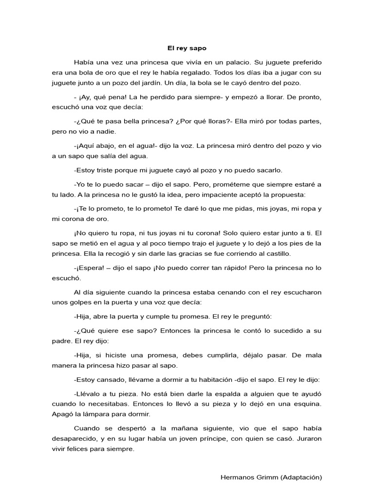 El Rey Sapo | PDF