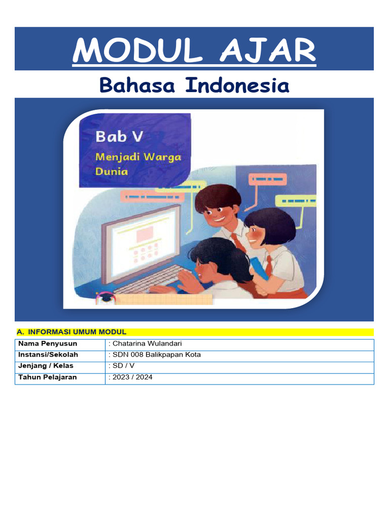BAB 5 - MA B Indo Kls 5 | PDF