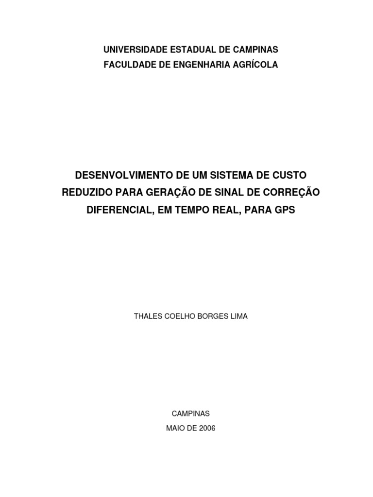 DGPS2 | PDF | Agricultura | Sistema de Posicionamento Global (GPS)