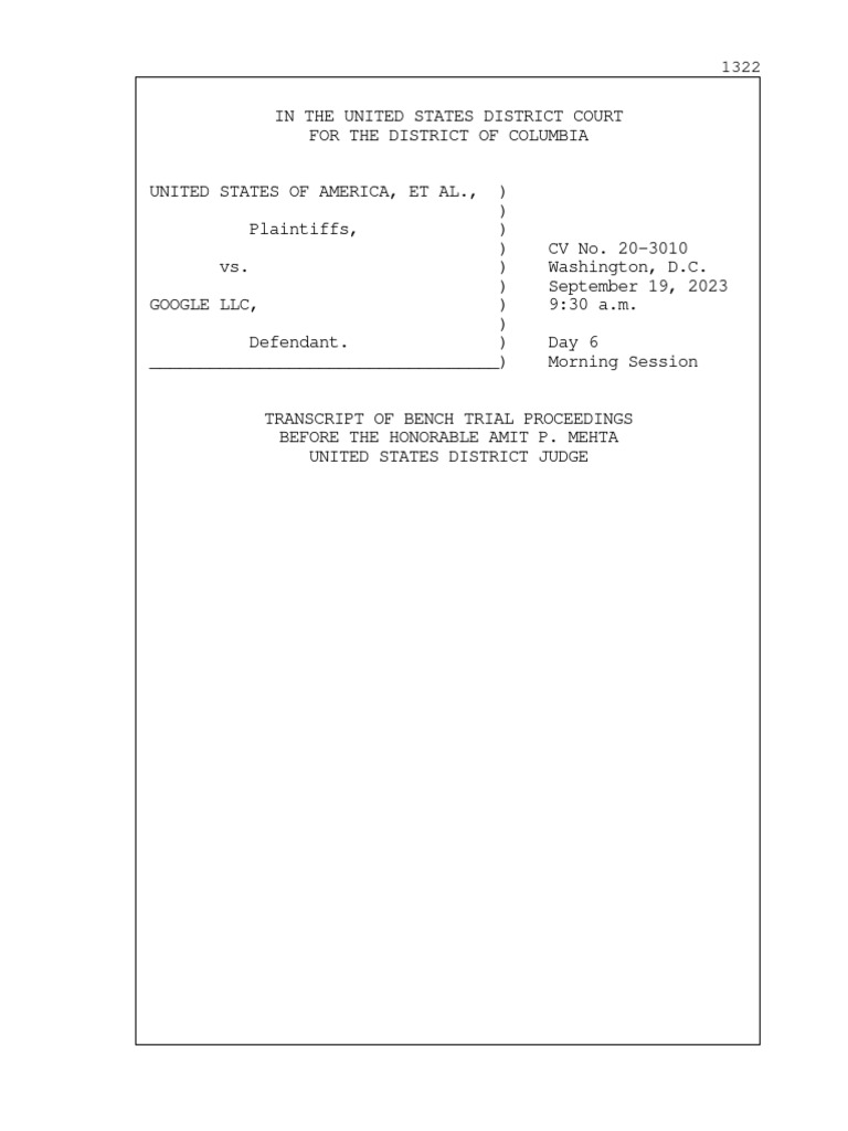 Jerry Dischler Trial Testimony Sept 19 2023 | PDF | Advertising