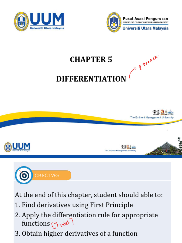 AP233 - Chapter 5 Differentiation - Student | PDF | Derivative | Tangent