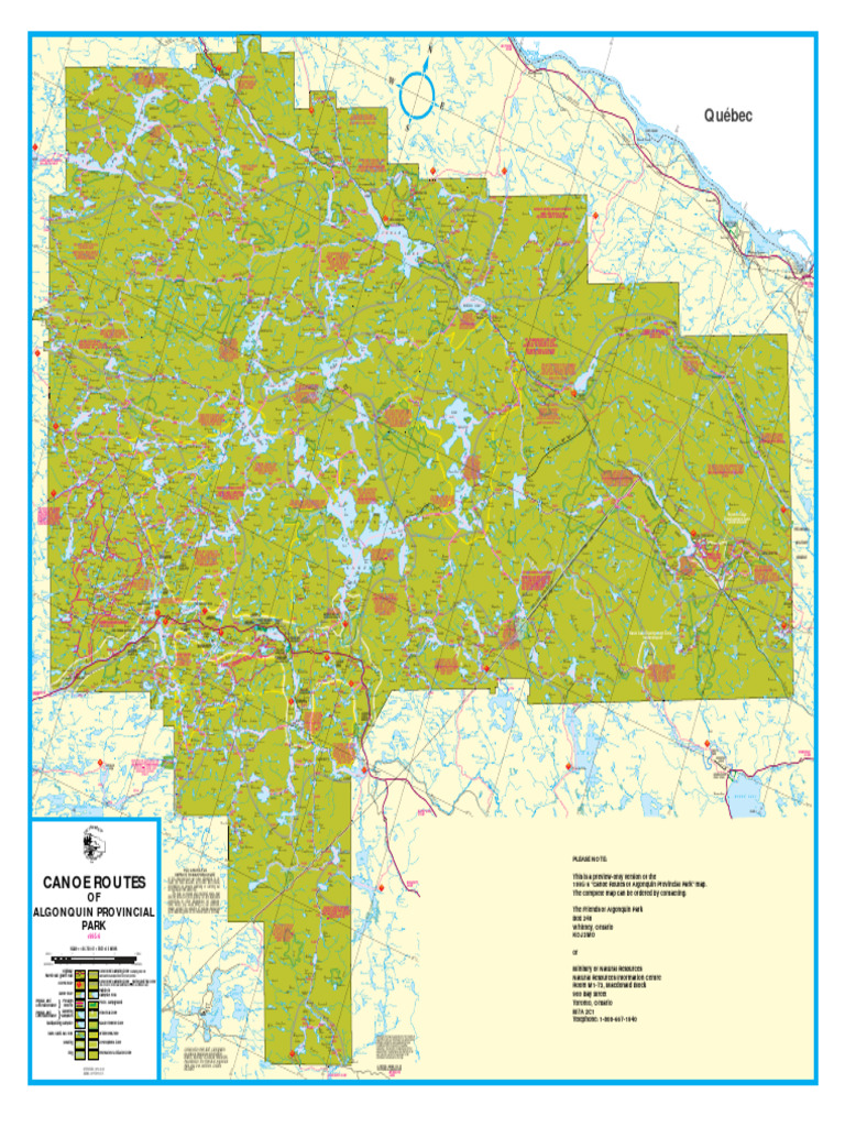 Algonquin Park Map | PDF