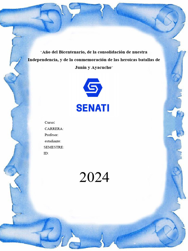 Caratula Senati | PDF