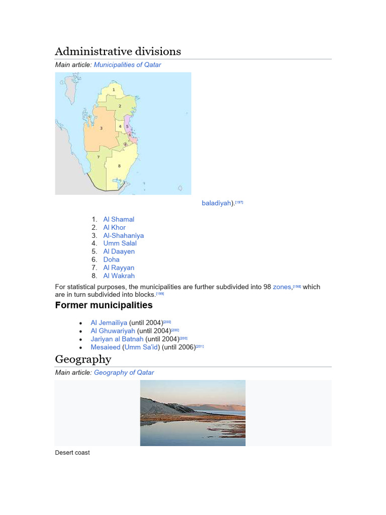 QATAR6 | PDF | Qatar | Physical Geography