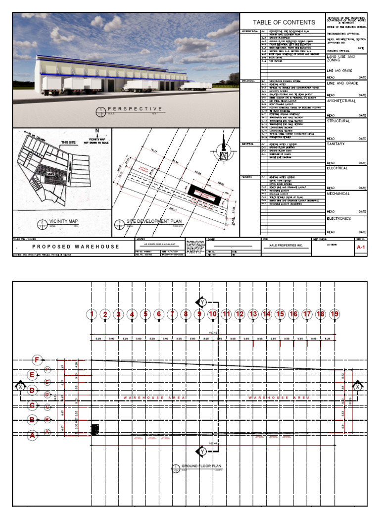 Warehouse Development Plan | PDF | Door | Building Engineering