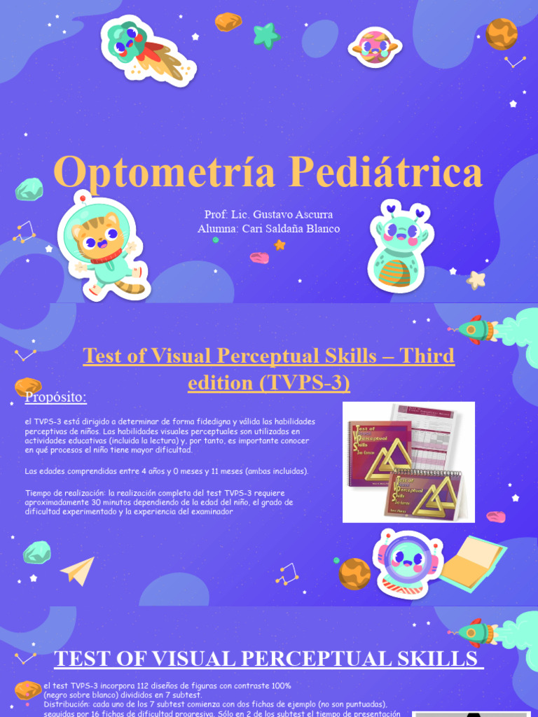 Evaluación TVPS-3 en Niños | PDF | Memoria | Procesos mentales
