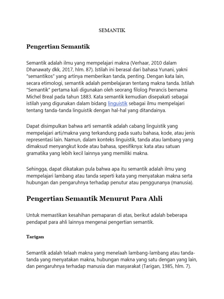 SEMANTIK | PDF