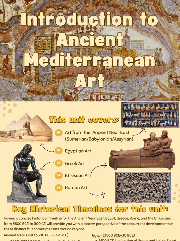 Ancient Mediterranean Art Guide | PDF | Ancient History | Ancient Near East