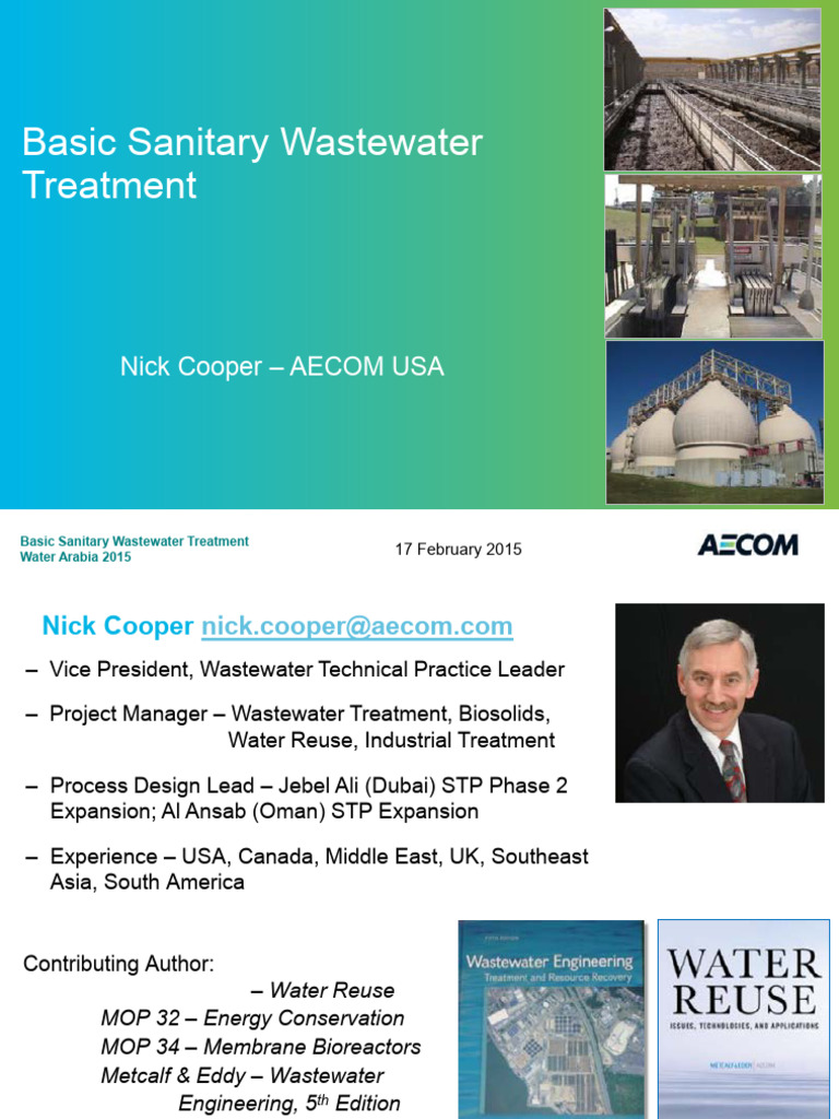 AECOM - Water - Arabia - 2015 02-17 | PDF | Sewage Treatment | Sewage