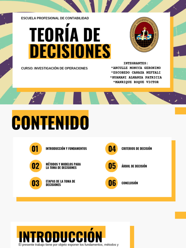 Teoría de Decisiones | PDF | Toma de decisiones | Teoría de decisiones