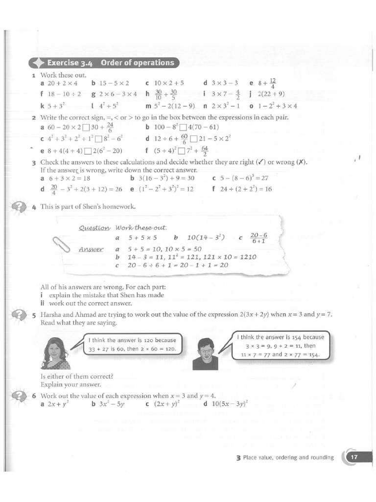 Practice - Order of Operations | PDF