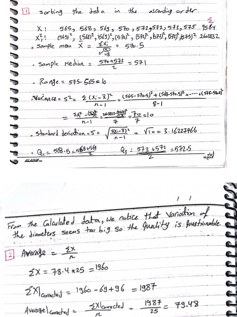 Statistics Sheet | PDF