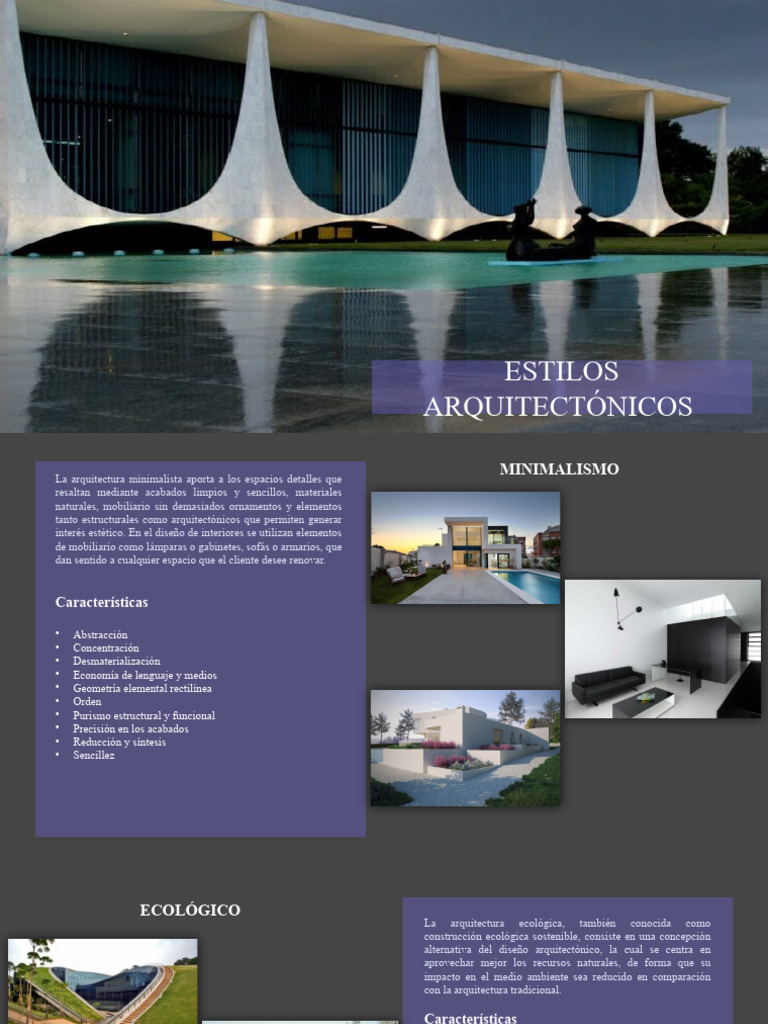Estilos Arquitectonicos | PDF | Minimalismo | Arquitectura gótica