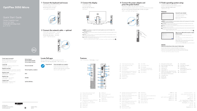 Optiplex 3050 Desktop Setup Guide2 Es MX | PDF