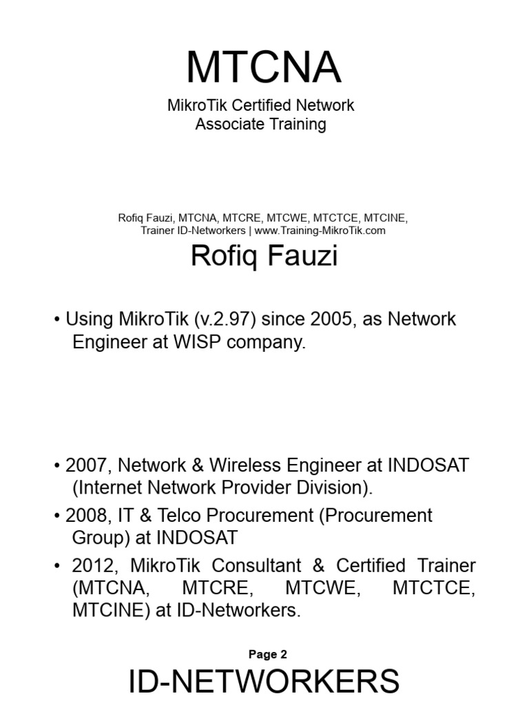 Modul MTCNA (Lengkap) | PDF | Komputer