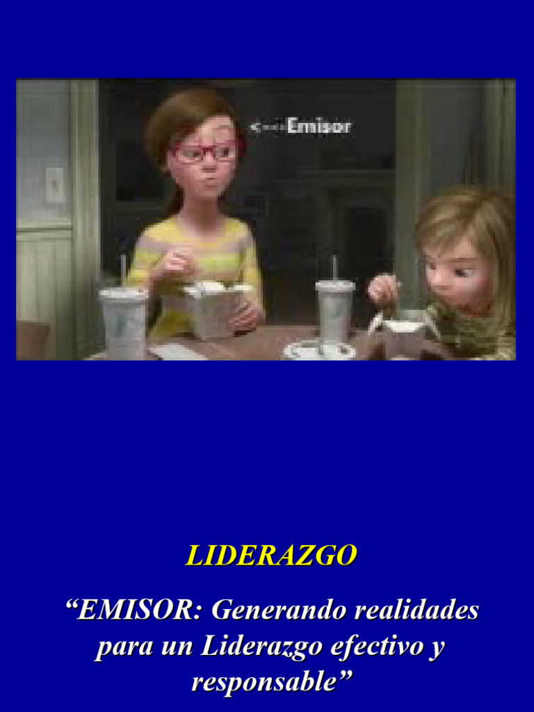 Expo. Liderazgo Emisor | PDF | Liderazgo | Hablar en público