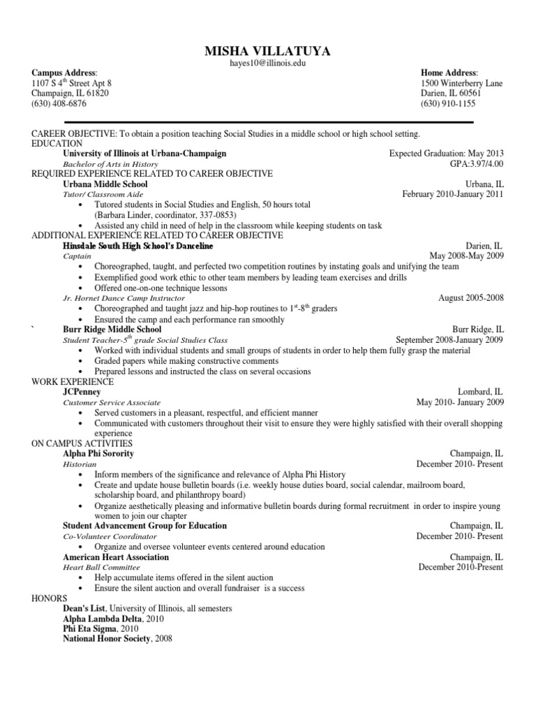 COE Resume | PDF | University Of Illinois At Urbana–Champaign | Academia