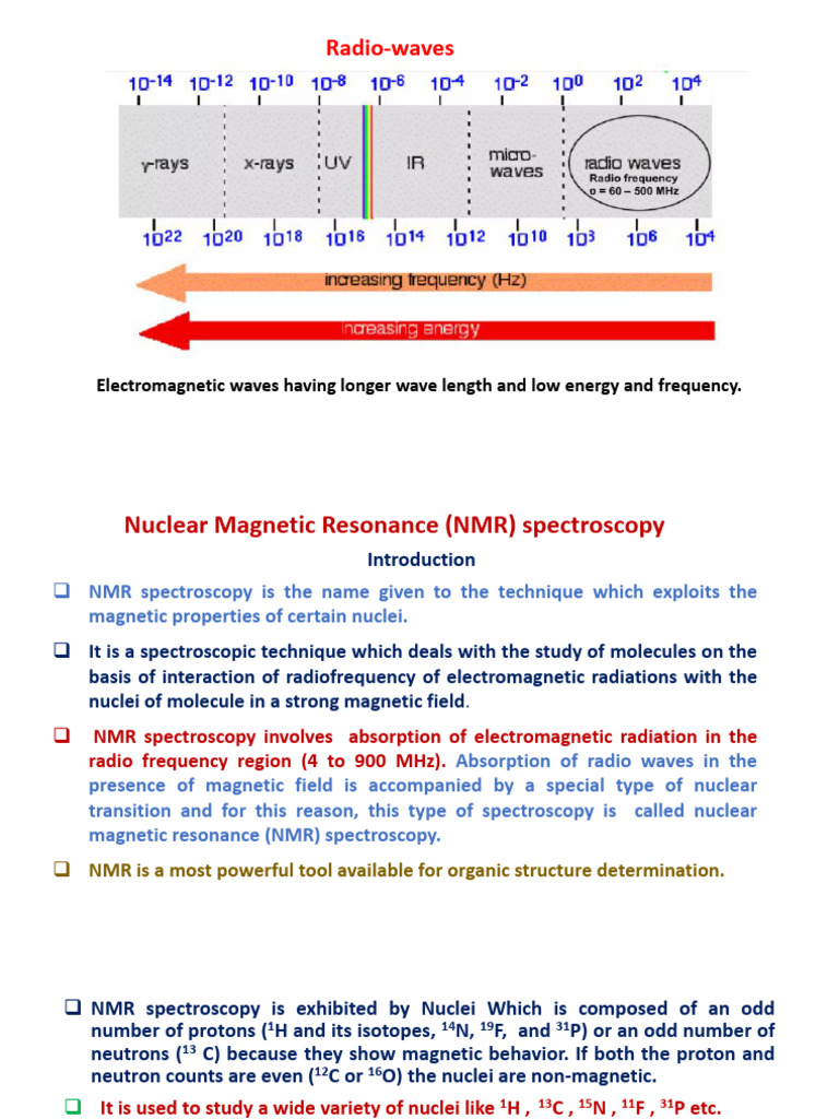 NMR SPECTROSCOPY | PDF | Nuclear Magnetic Resonance | Mass Spectrometry