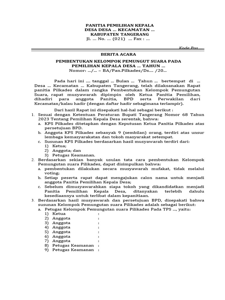 Ba Pembentukan Kps | PDF