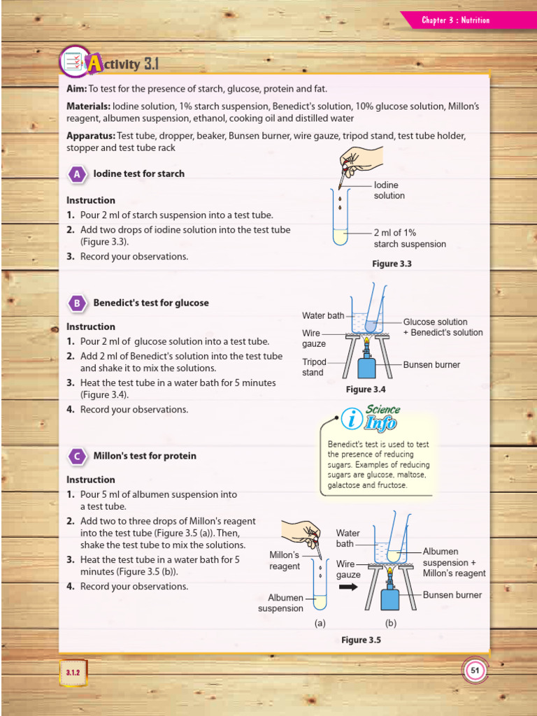 experiment list | PDF | Starch | Glucose