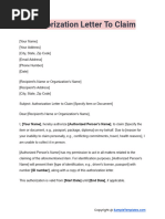 Death Certificate Authorization Letter | PDF