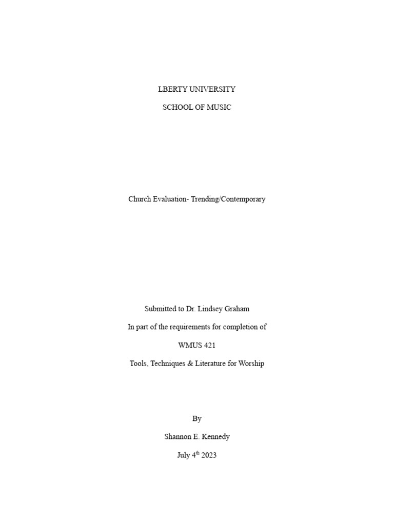 Church Case Study- Trending:Contemporary | PDF