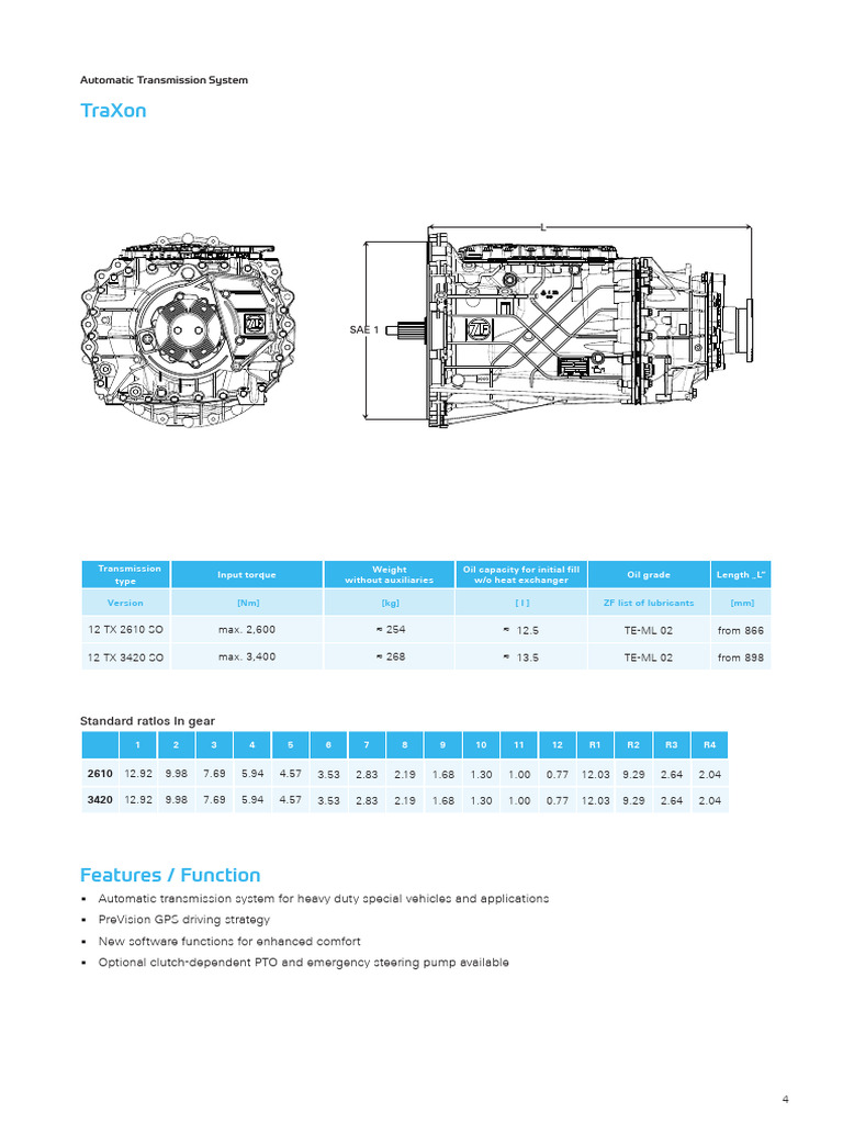 Product Data Sheet TraXon Torque 71520 3 | Download Free PDF | Automatic Transmission | Clutch