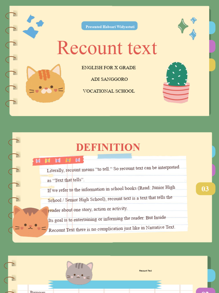 Recount Text | PDF | Linguistics | Grammar