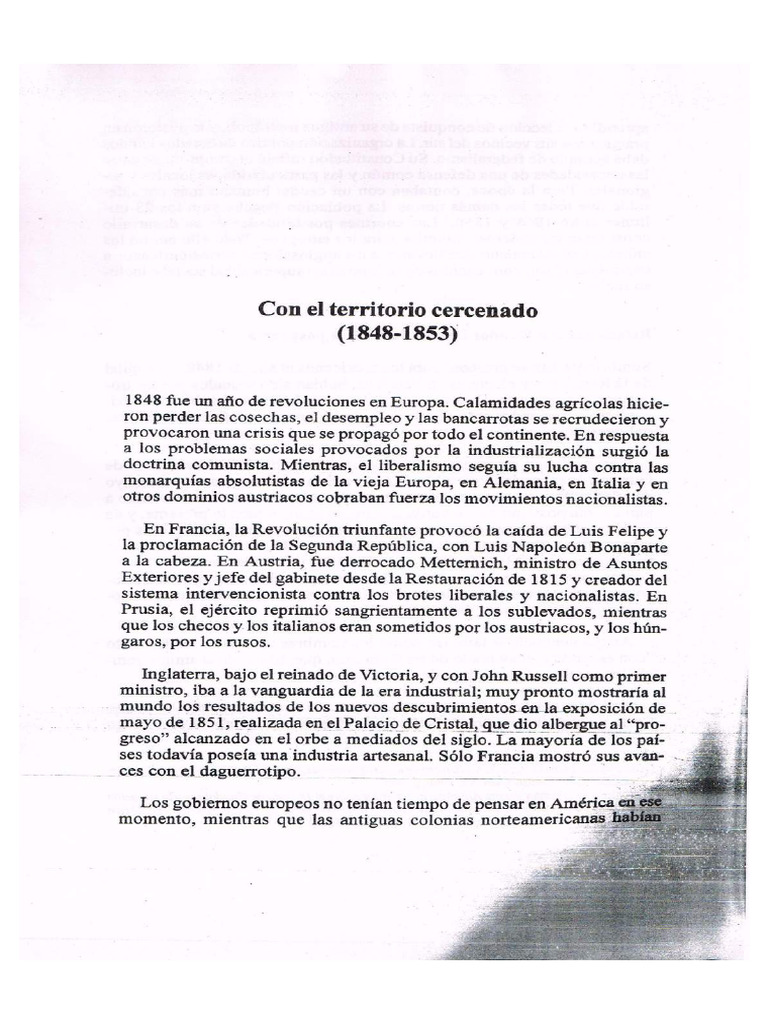 Patricia Galeana - La Disputa Por La Soberanía (1821-1876) - Con El Territorio Cercenado | PDF