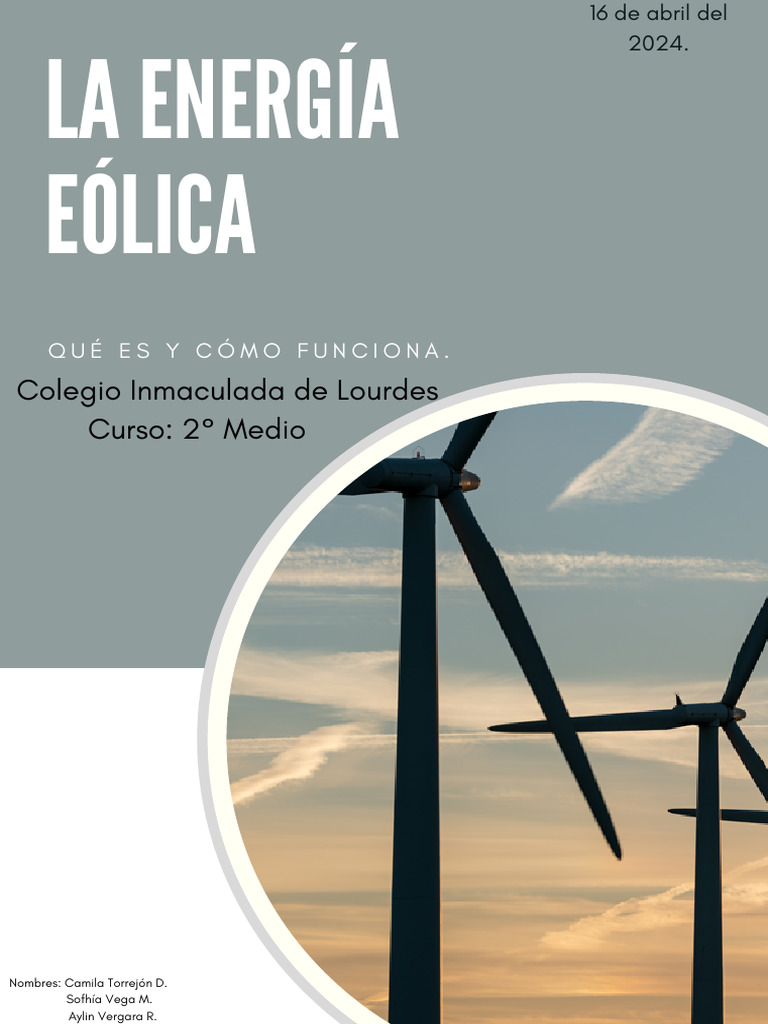 Energía Eólica: Beneficios y Desafíos | PDF | Energía renovable | Energía eólica