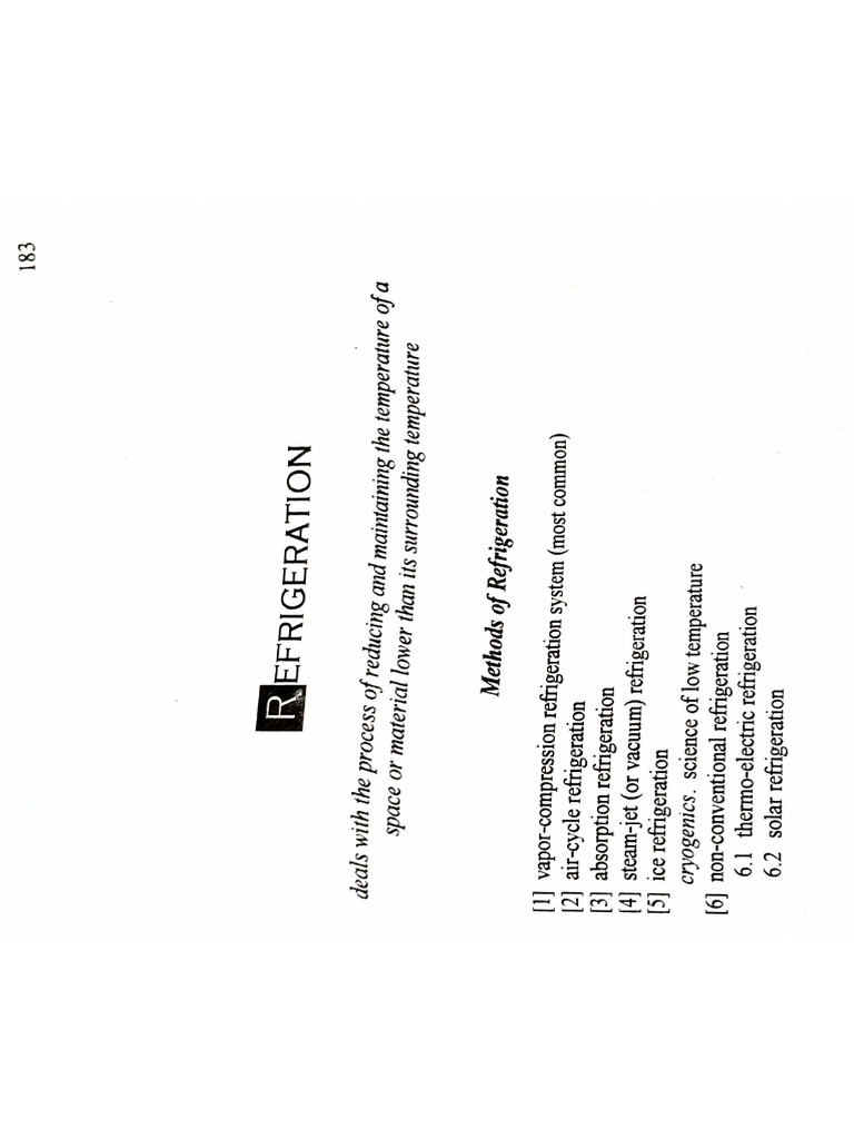 Refrigeration-and-Air-Conditioning (1) NOTES | PDF