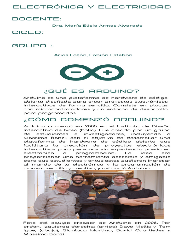 Trabajo 2 - Arduino | PDF | Arduino | Internet de las Cosas