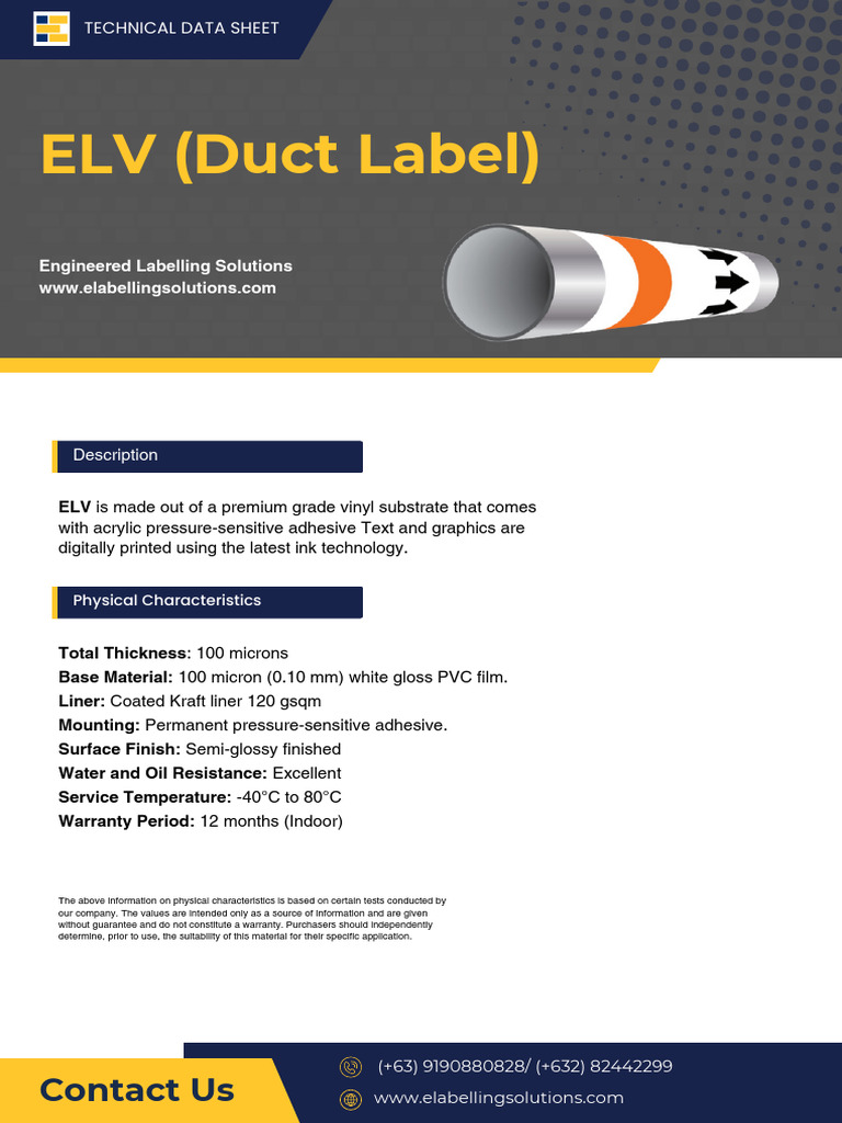 ELV (Duct Label) | PDF