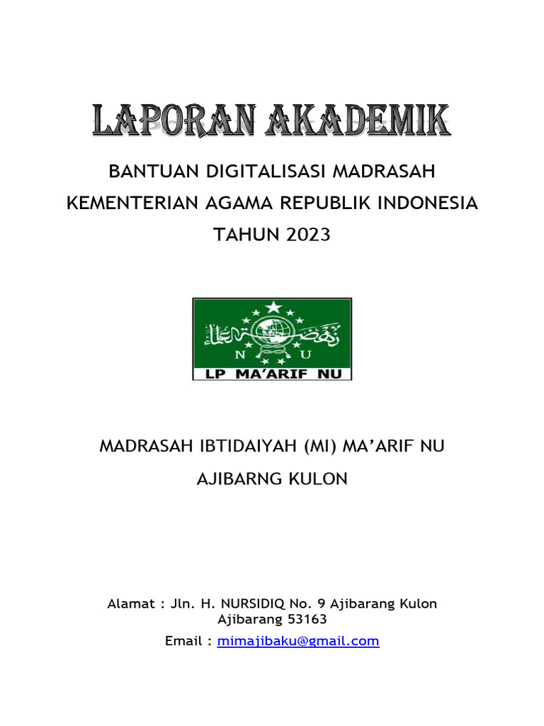 Laporan Akademik | PDF