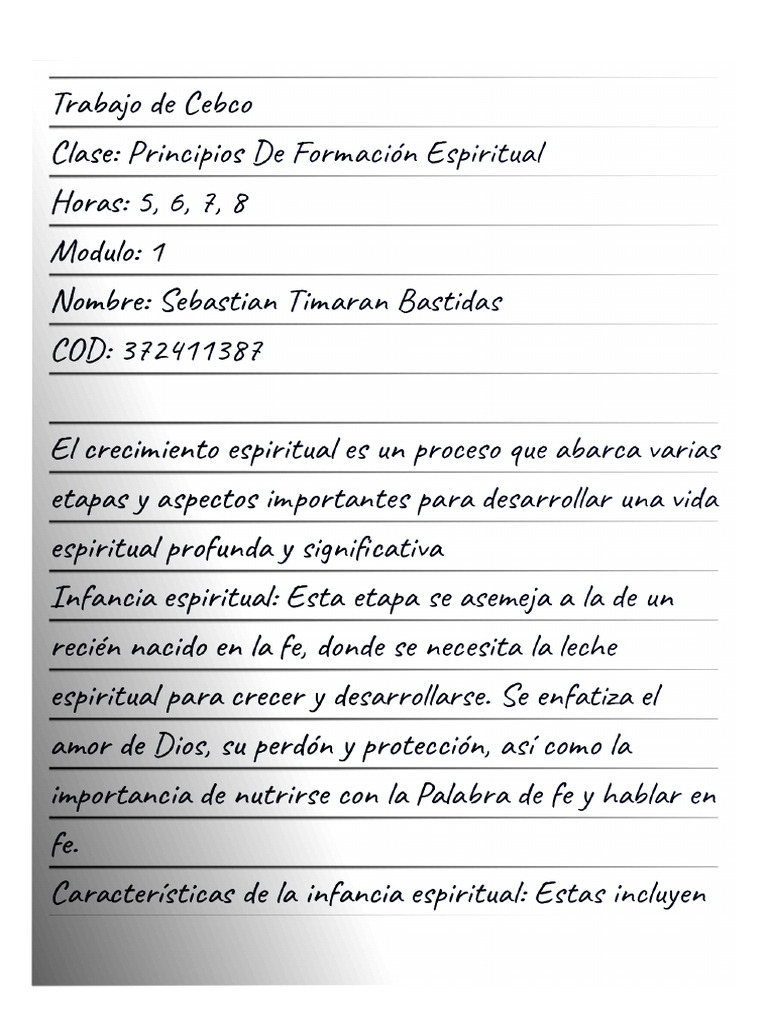 Horas Cebco | PDF