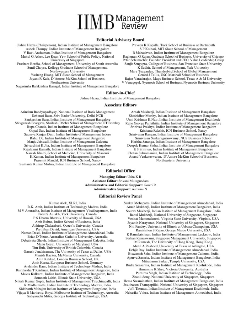 Editorial-Board_2023_IIMB-Management-Review | PDF