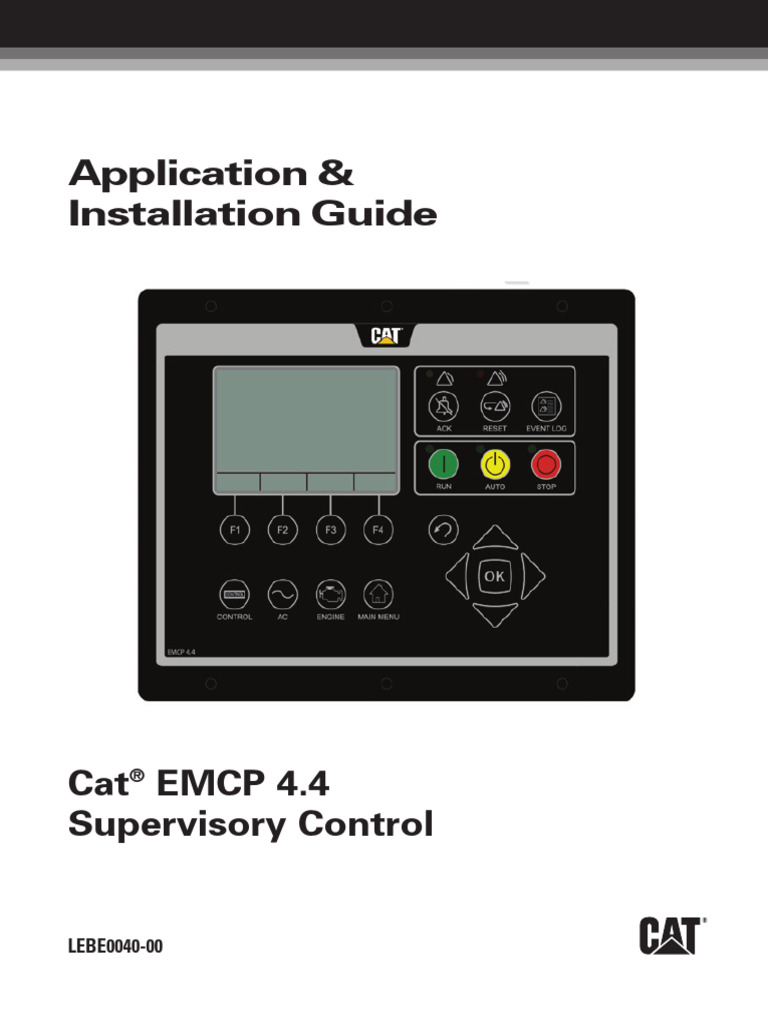 Cat EMCP 4.4 Supervisory Control Panel A&i (LEBE0040-00) | PDF ...