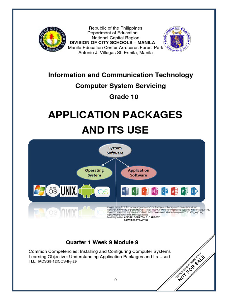 TLE-TE-10 Q1 W8 Mod9 ICT-CSS | PDF | Graphical User Interfaces | Operating System