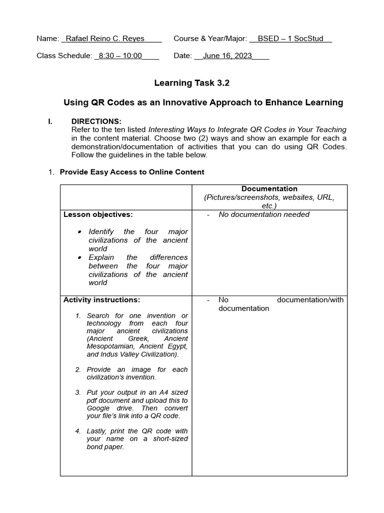 Enhancing Learning with QR Codes | PDF | Qr Code | Google Play